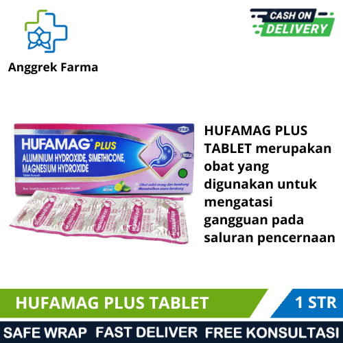 Jual HUFAMAG STRIP ISI 10 TABLET / MEMBANTU UNTUK MENGATASI PENCERNAAN ...