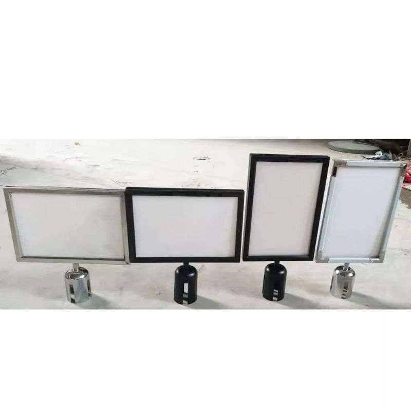 Jual Papan Tiang Antrian Stainless Sign Frame Stainless A4 LANDSCAPE ...