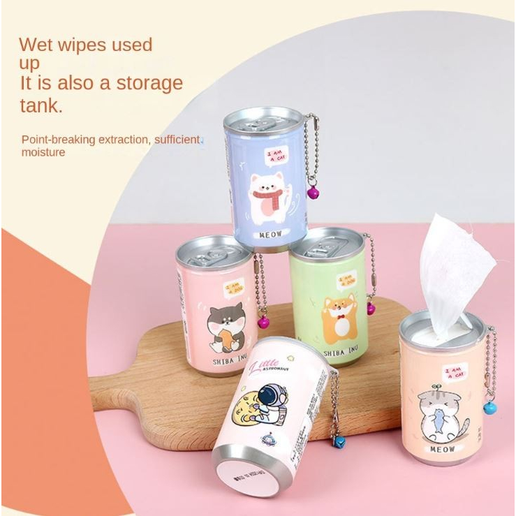 Jual TISSUE BASAH GANTUNGAN KALENG MINUMAN ISI 30lembar - TISU BASAH ...