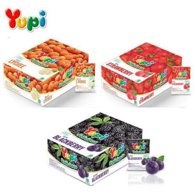 Jual Permen YUPI All Varian Rasa Isi 24 Pcs Per Box Baby Bear / Little ...