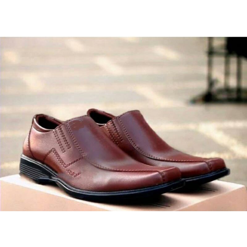 Jual 0Best Product - Sepatu Pantofel Hitam Coklat Pria Tanpa Tali ...