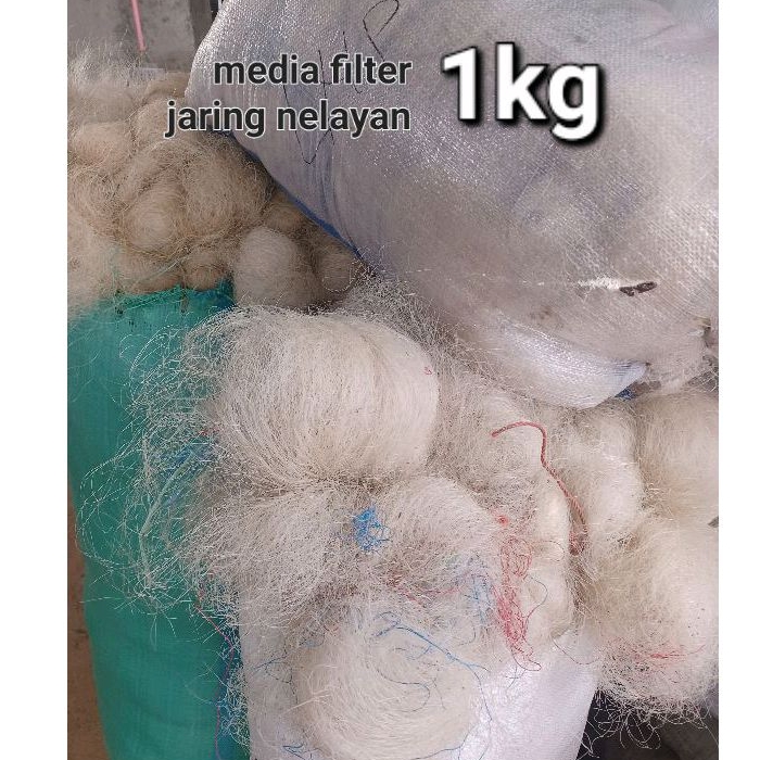 Jual jaring nelayan penganti japmat 1kg uraian media filter kolam dan ...