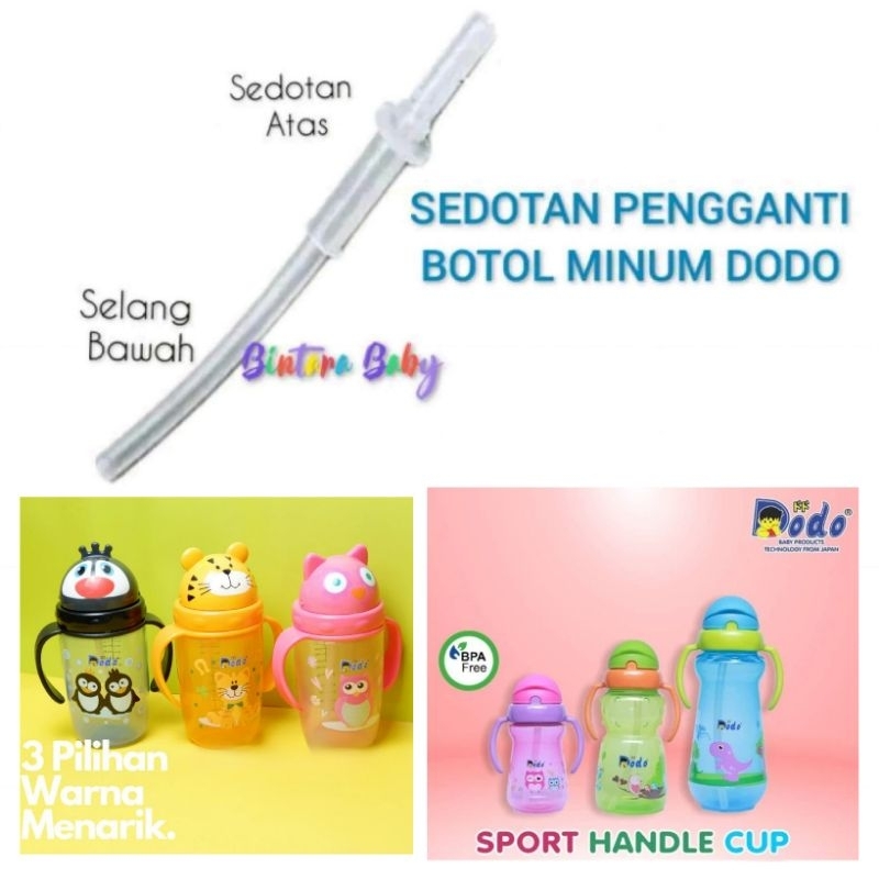 Jual Sedotan Pengganti Botol Minum Dodo / Replacement Straw Botol Dodo ...