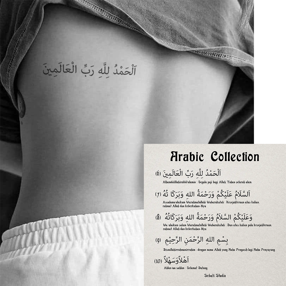 Jual Arabic Theme PART 2 Tattoo Temporary Aesthetic | Tato Temporer ...