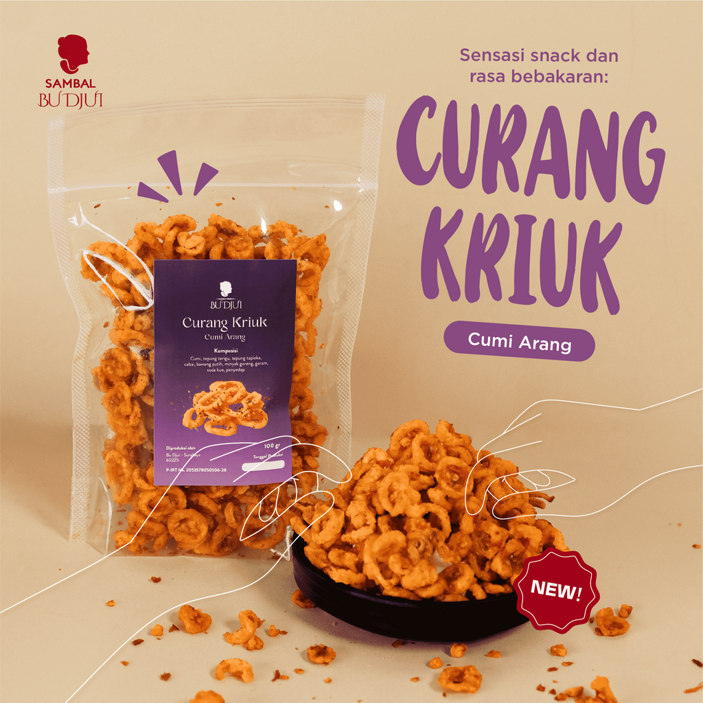 Jual SAMBAL BU DJUI Curang Kriuk | Shopee Indonesia