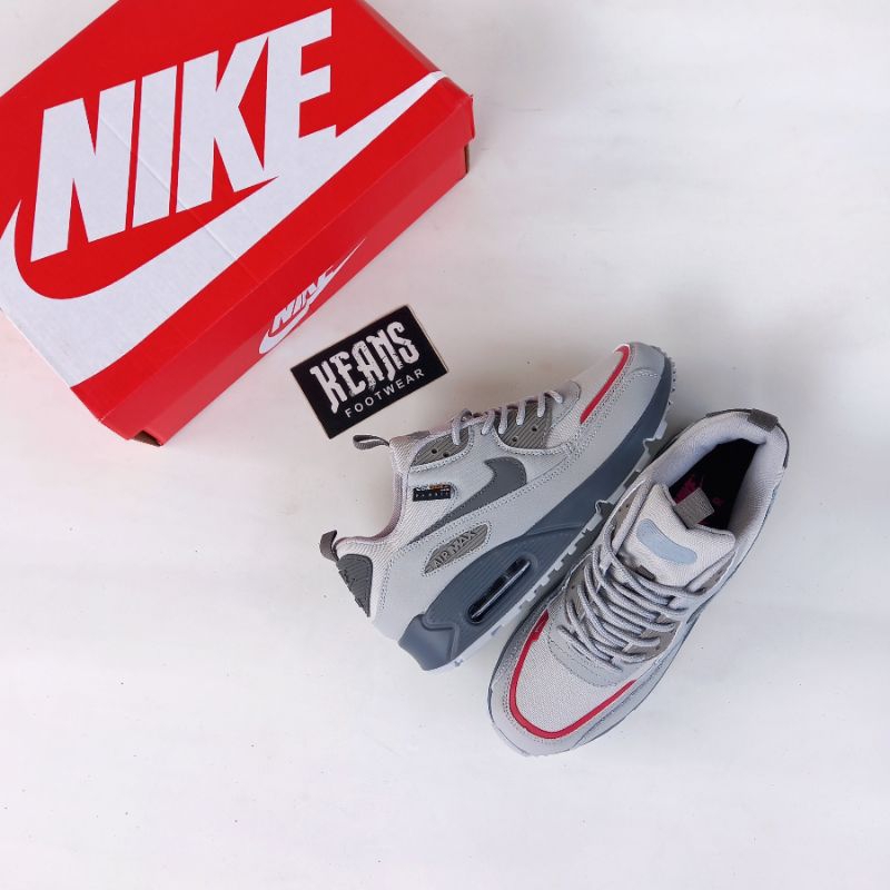 Jual Nike Air Max 90 Surplus Wolf Grey Pink Salt | Shopee Indonesia