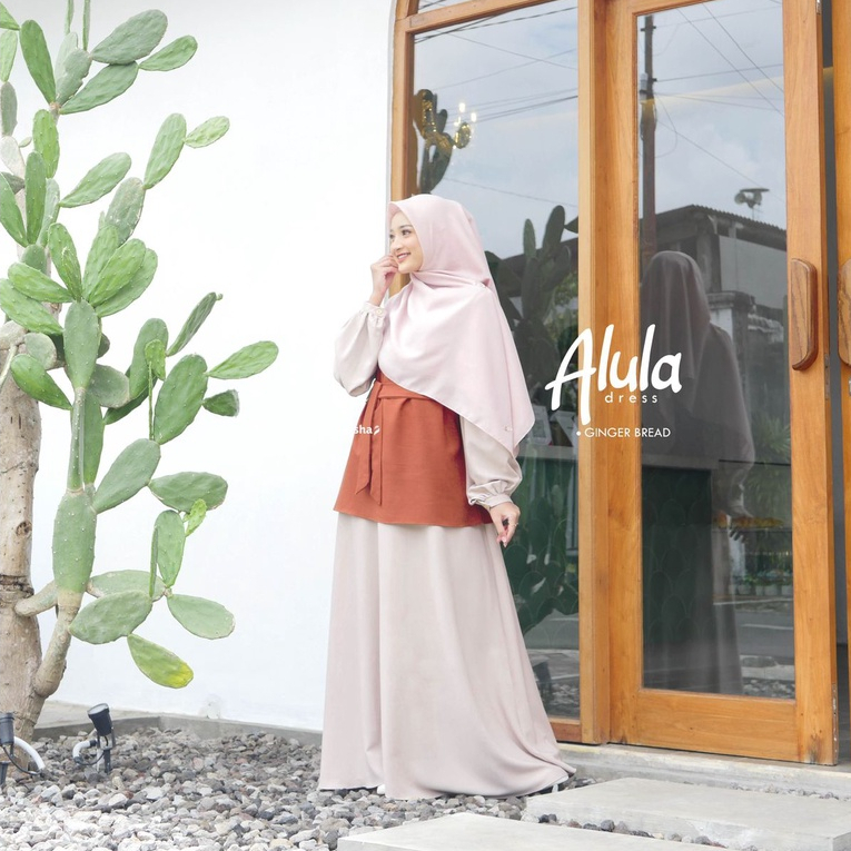 Jual NAISHA OFFICIAL - Alula 3in1 Dress | Korean dress with vest ...