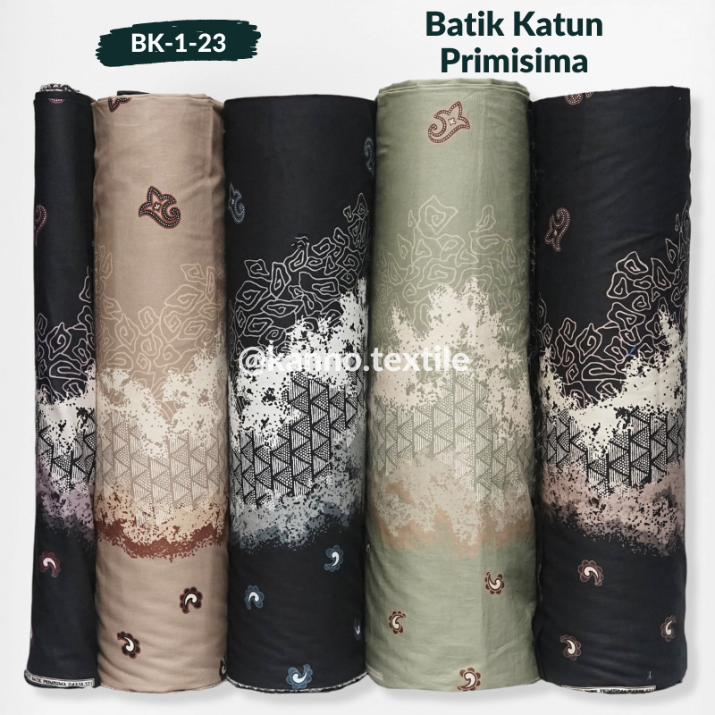 Jual KAIN BATIK KATUN HALUS PRIMISIMA BK-1-23 MOTIF MEGA MENDUNG WARNA ...