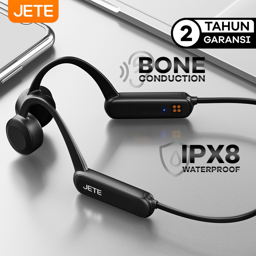 Jual Sport Headset Bluetooth JETE Open Ear 2 IPX8 Bone Conduction ...