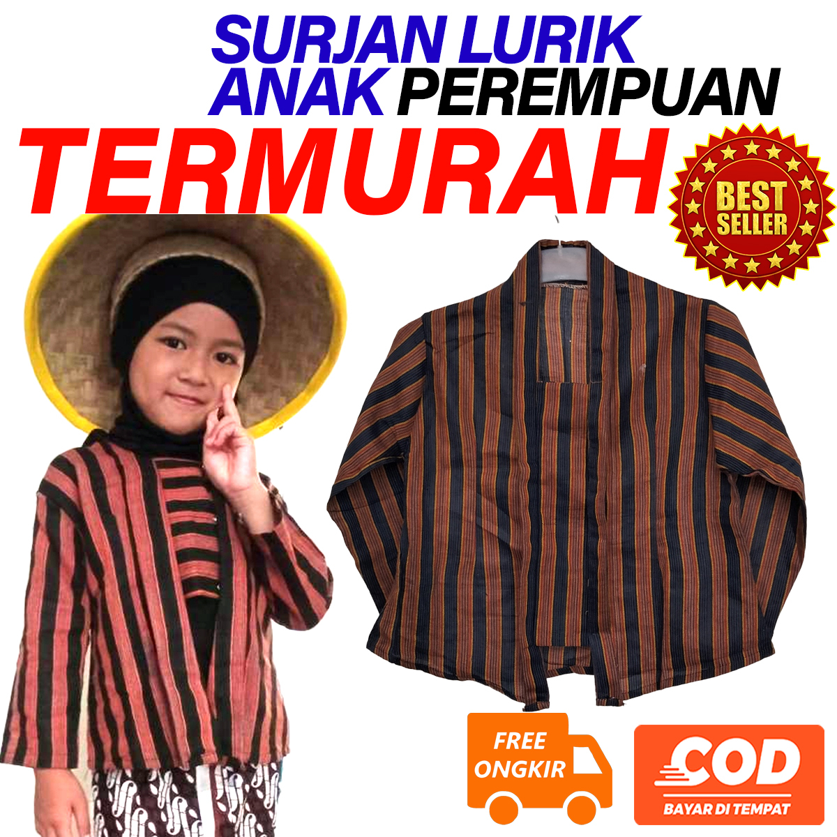 Jual Kebaya anak perempuan | Lurik wanita | Baju adat anak perempuan | Baju adat jawa | kebaya ...