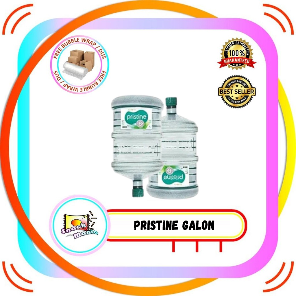Jual Pristine 8+ Water 19 Liter Galon + Isi Air Mineral Air Alkali | Shopee Indonesia