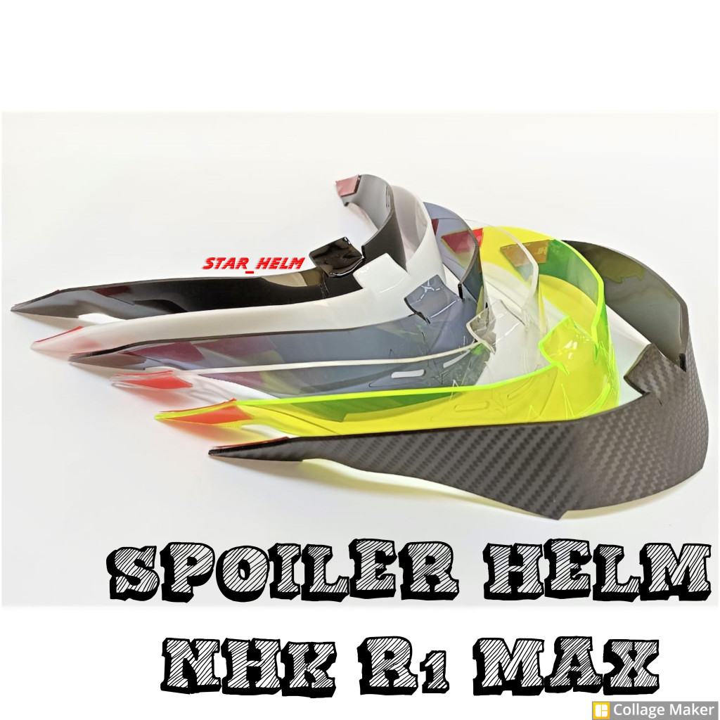 Jual SPOILER HELM NHK R1MAX ALL SERIES | SPOILER HELM NHK R1 MAX ALL ...