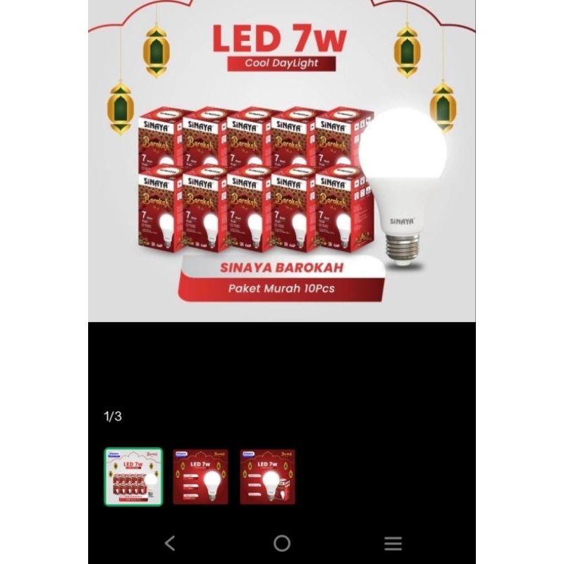 Jual lampu LED sinaya barokah | Shopee Indonesia