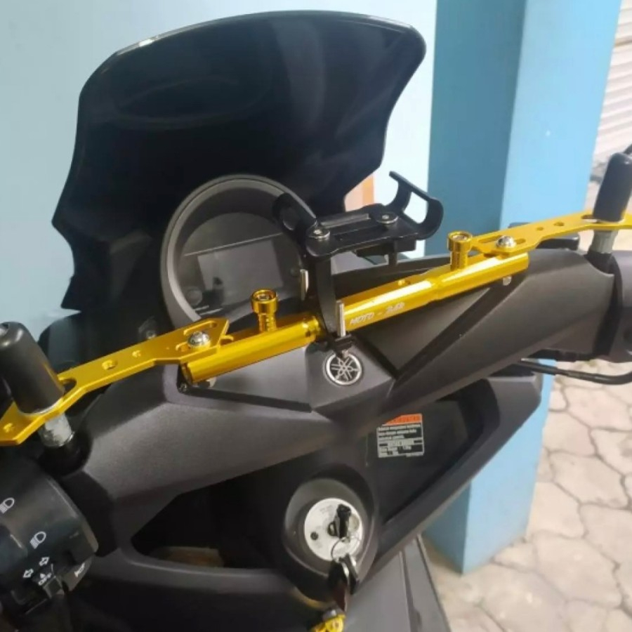 Jual Stabilizer Stang Breket Holder Hp Nmax Vario Beat Mio Xride Scoopy ...