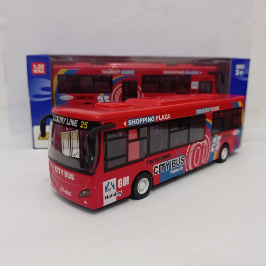 Jual Mobil bis mainan Diecast City bus Luxury line Shimura harga murah ...
