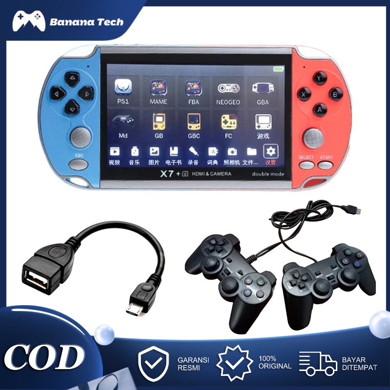 Jual Banana Tech X7+4,3 inci konsol game versi arcade dua pemain+kamera ...