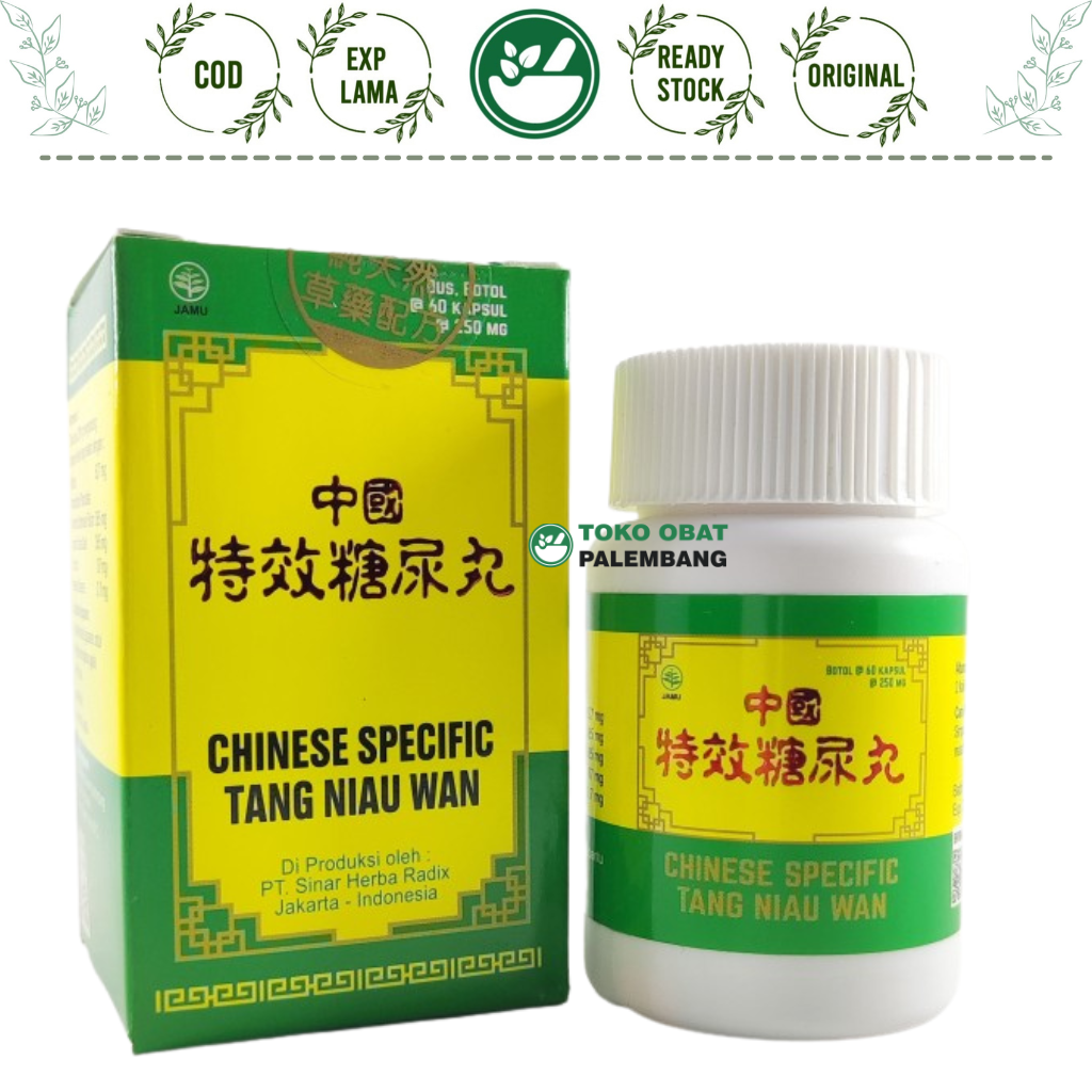 Jual CHINESE SPECIFIC TANG NIAU WAN 60 KAPSUL DIABETES KENCING MANIS ...