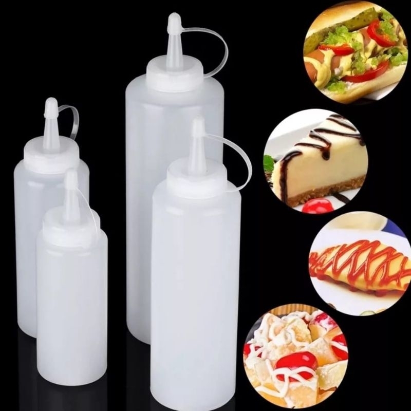 Jual Botol Tempat Saus Isi Ulang | Wadah Reffil Saos Sambal Caos Tomat ...