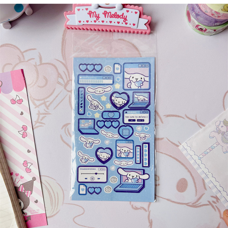 Jual sanrio stiker kartun lucu stiker anak glitter tahan air sticker ...