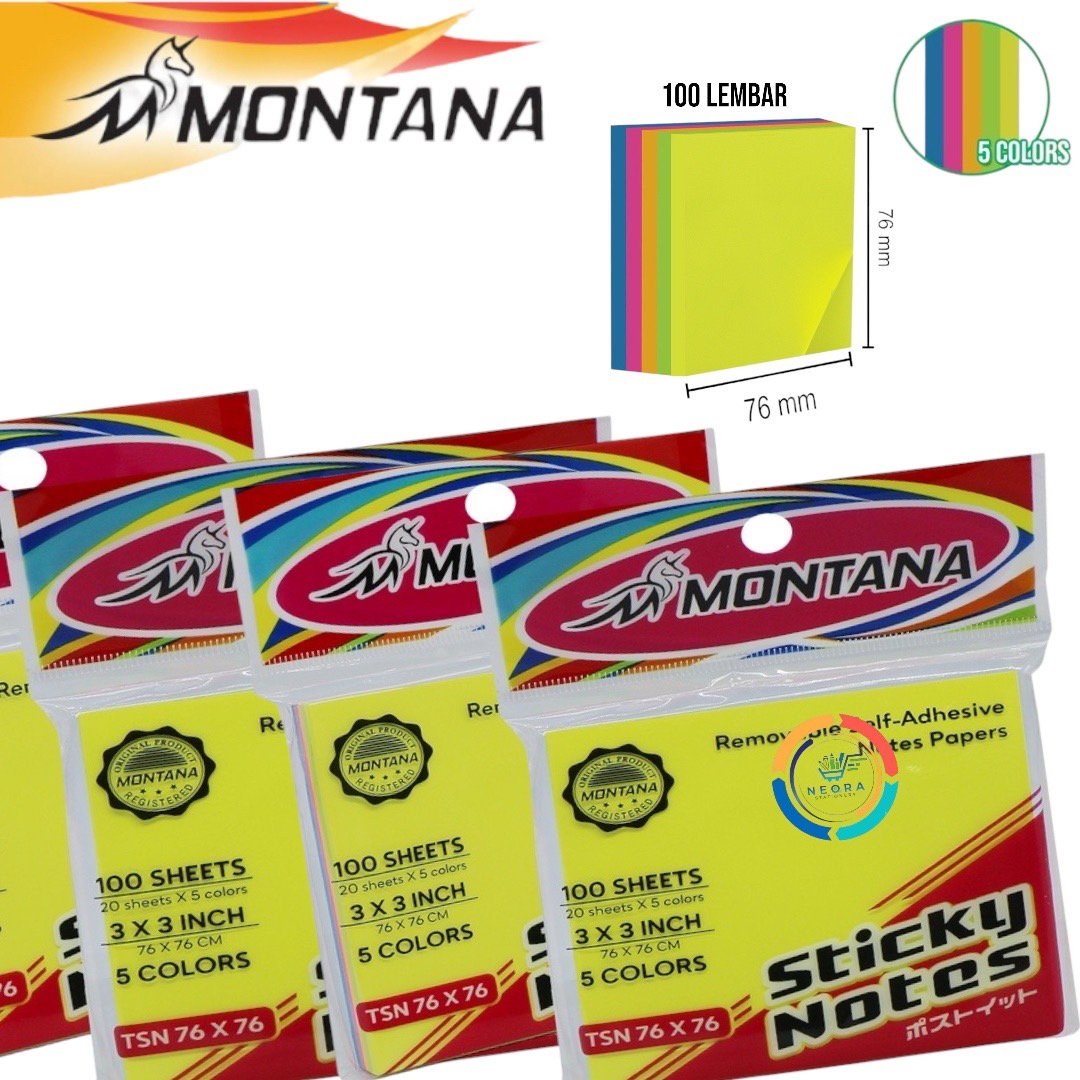 Jual Montana Sticky Note TSN 76x76mm | Shopee Indonesia
