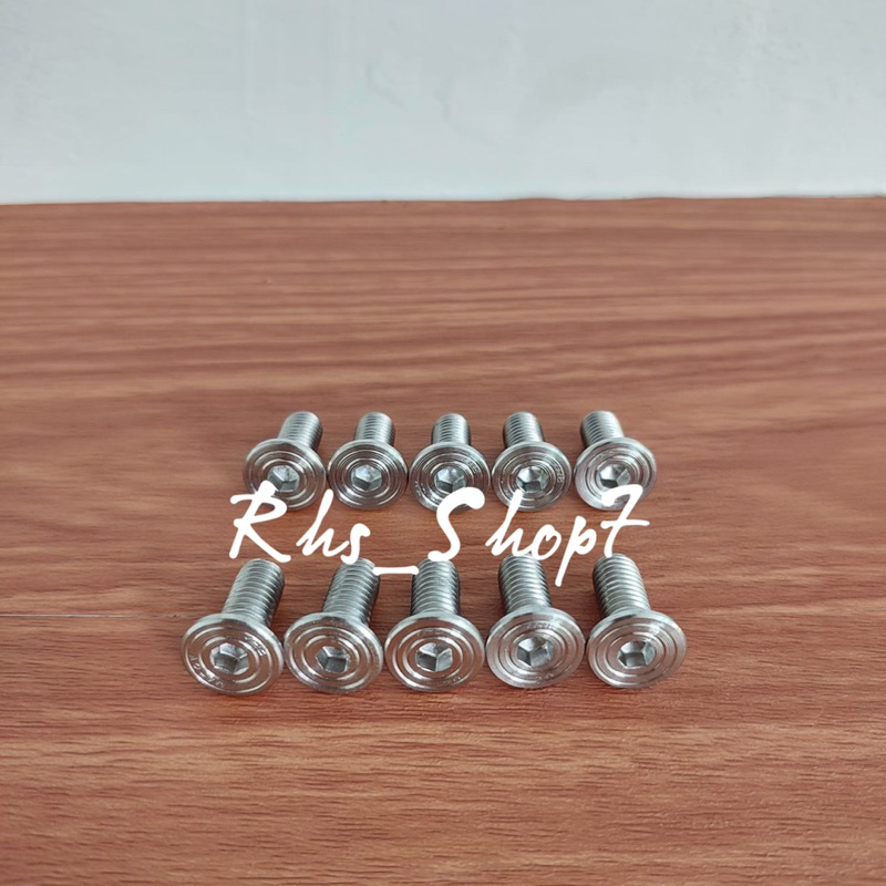 Jual Baut dics baut piringan m8x25 baut drat 12 panjang 2,5cm stainlis harga set isi 4 pcs ...