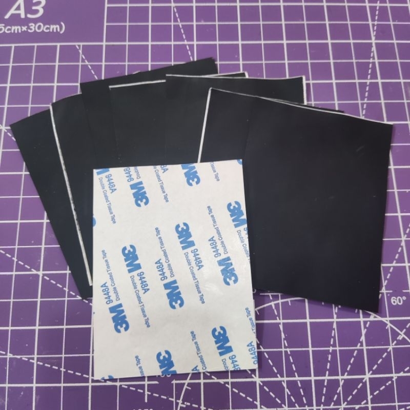 Jual Rubber Silicon Pad Hitam Doff 10x7,5cm tebal 0,5mm | Shopee Indonesia