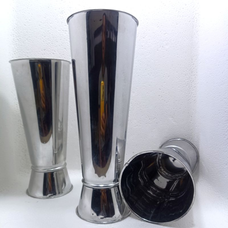 Jual Vas Bunga Stainless Chrome | Shopee Indonesia