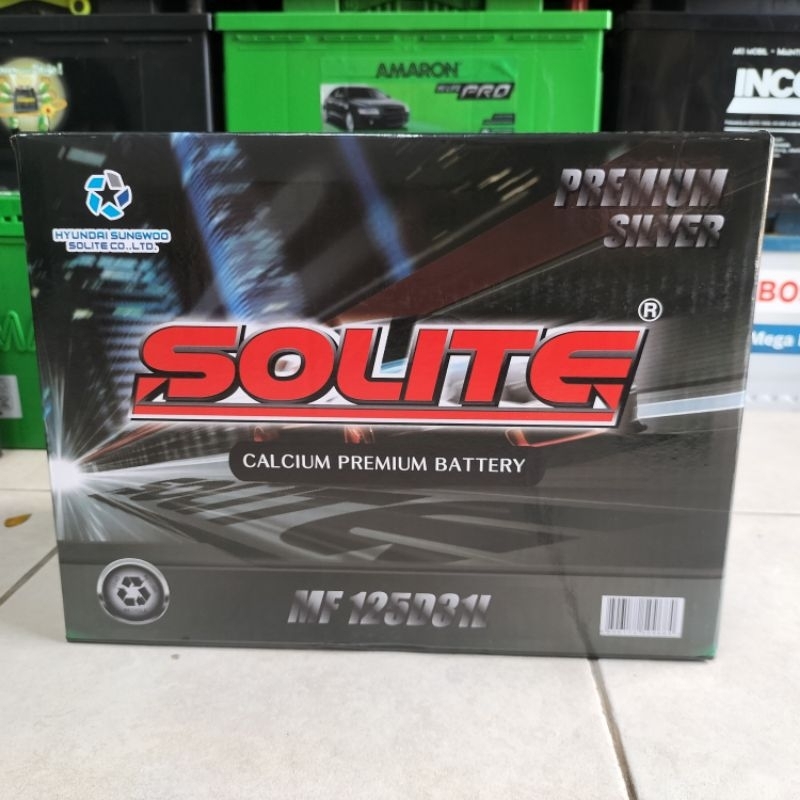 Jual AKI KERING SOLITE 125D31L MADE IN KOREA 95AH | Shopee Indonesia