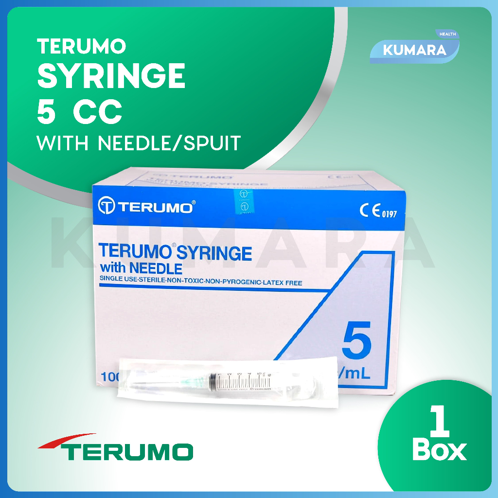 Jual TERUMO - Syringe 5cc with Needle / Spuit 5ml BOX | Shopee Indonesia