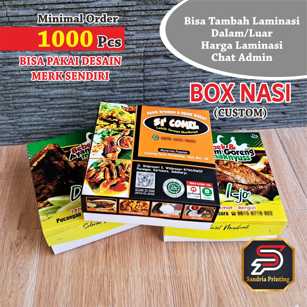 Jual DUS NASI | BOX NASI | CUSTOM MERK SENDIRI | Shopee Indonesia