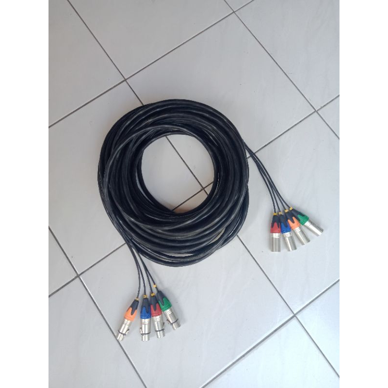 Jual kabel snake makita isi 4 panjang 30 meter lengkap jeck XLR ...