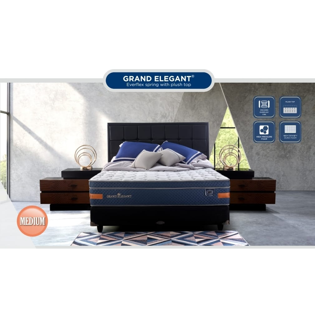 Jual Springbed Elite Grand Elegant Kasur Mattress Only Shopee