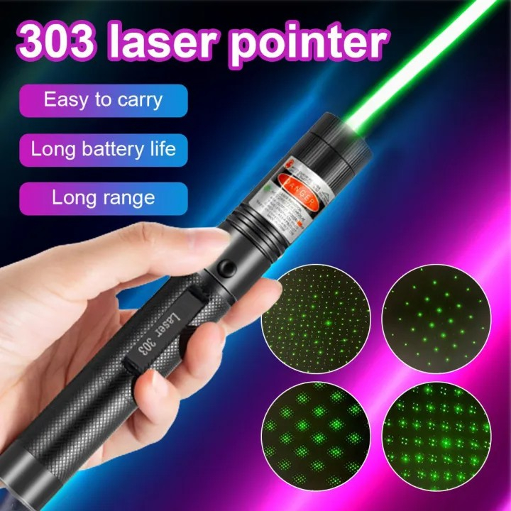 Jual Green Laser Pointer High Power 532nm 2000m Focus Laser Pen 303 ...