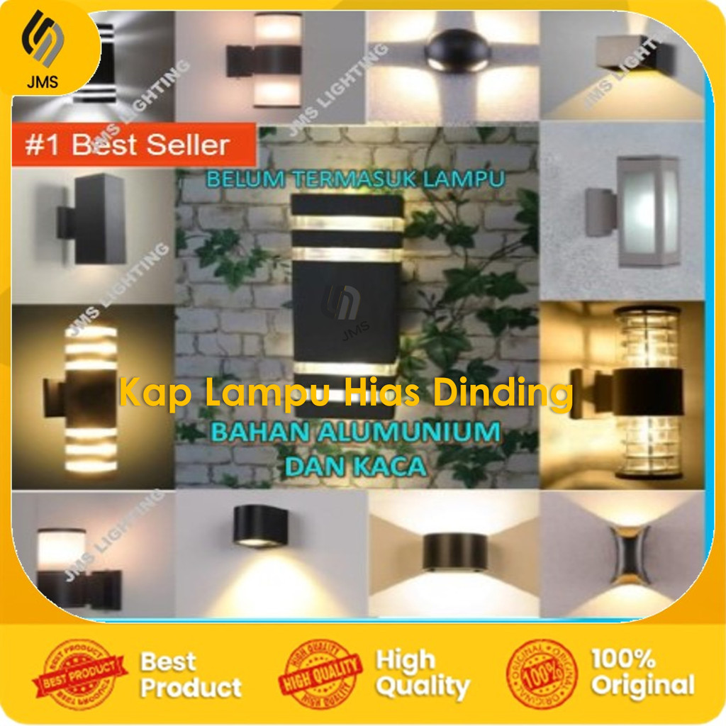 Jual Lampu Dinding 2 Arah 1 Arah Bahan Aumunium dan Kaca Lampu Hias ...