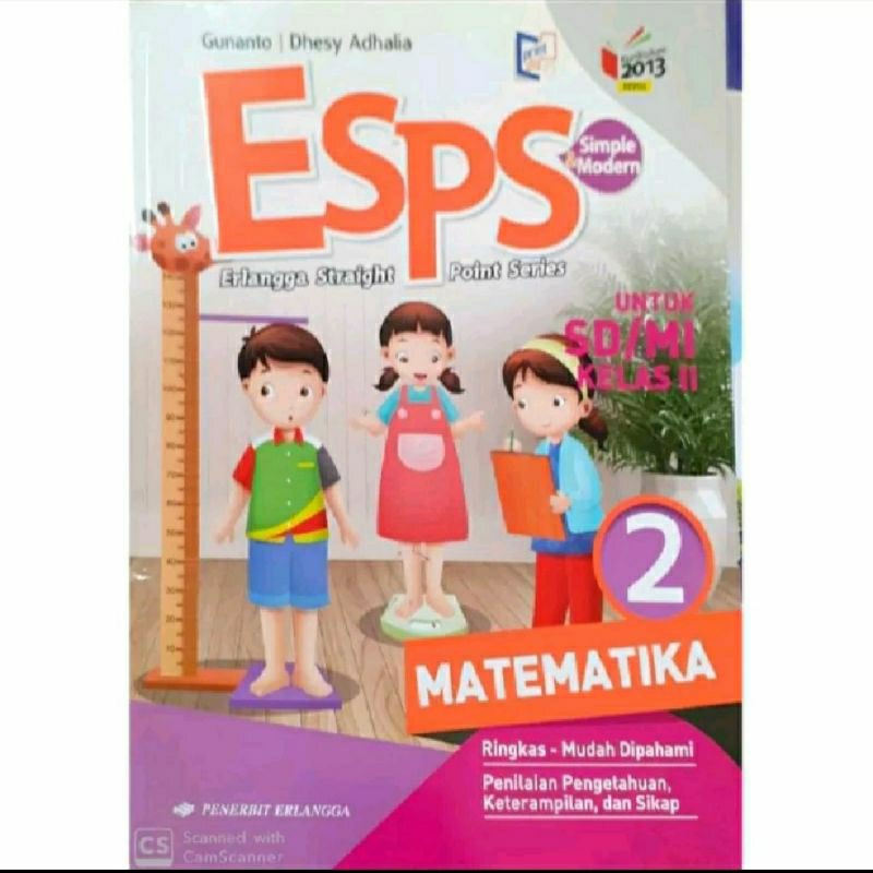 Jual Buku Esps Matematika kelas 1 2 3 sd Matematika Erlangga kurikulum Merdeka / 2013 k13 ...