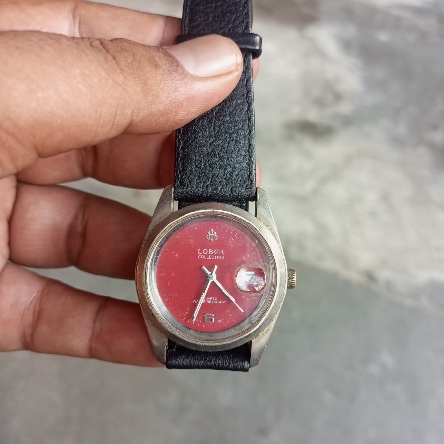 Jual Lobor Collection. Maroon Dials. Quartz jadul | Shopee Indonesia