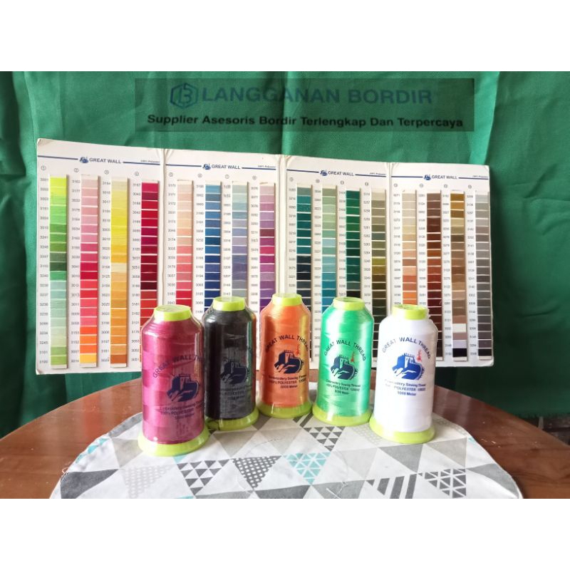 Jual Benang bordir great wall | Shopee Indonesia