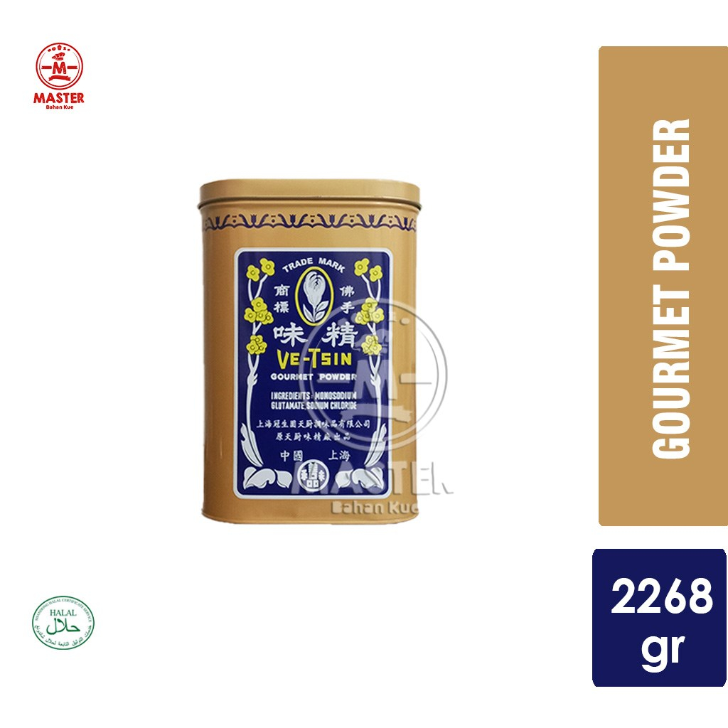Jual Vetsin Gourmet Powder / Vetsin Penyedap Rasa [Kaleng 2268gr ...
