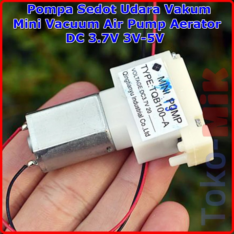 Jual Pompa Vakum Udara Mini Vacuum Micro Air Pump Aerator Sedot 3.7V 3V ...