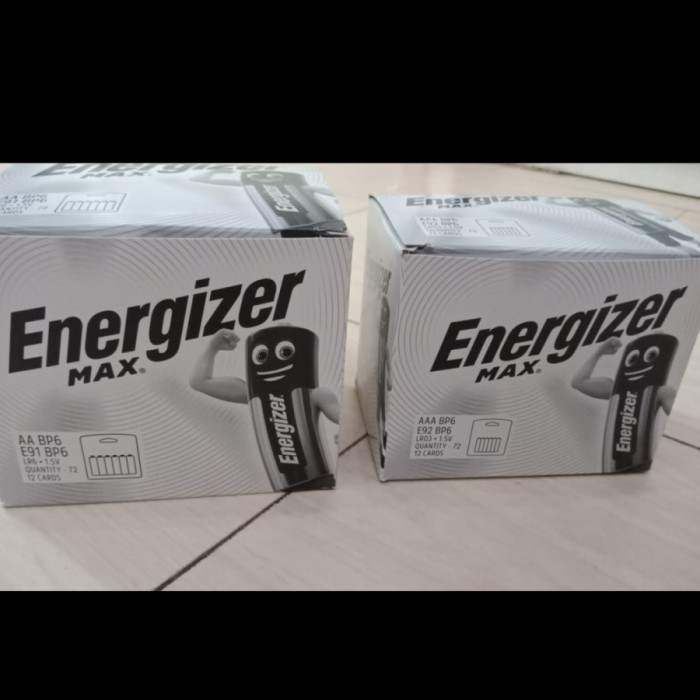 Jual Baterai Energizer max AA / A2 isi 6 Batre Alkaline 1 box isi 12 Pcs | Shopee Indonesia