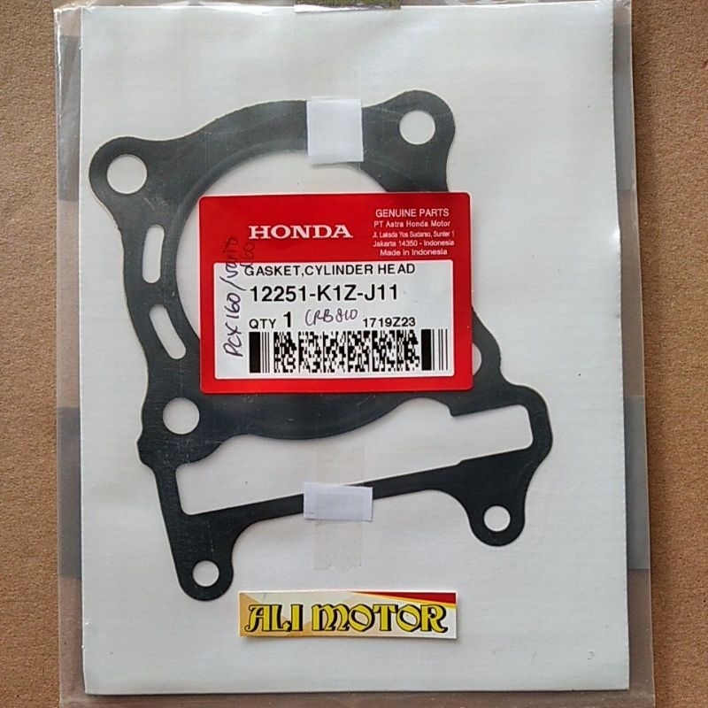 Jual Packing kop gasket cylinder head atas pcx 160 vario 160 12251-K1Z-J11 ori AHM | Shopee ...