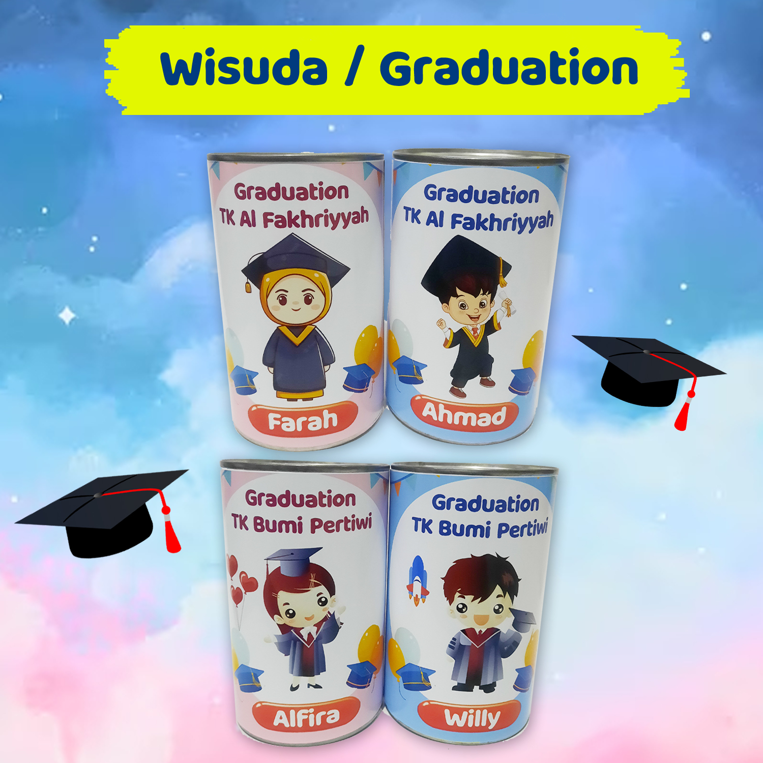 Jual Ryani Celengan Tema Wisuda Graduation Kenaikan Kelas Lebaran THR ...