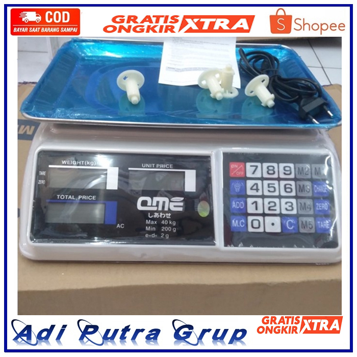 Jual Timbangan Digital SCALE Multifungsi - Buah Laundry Paket 40 Kg QM ...