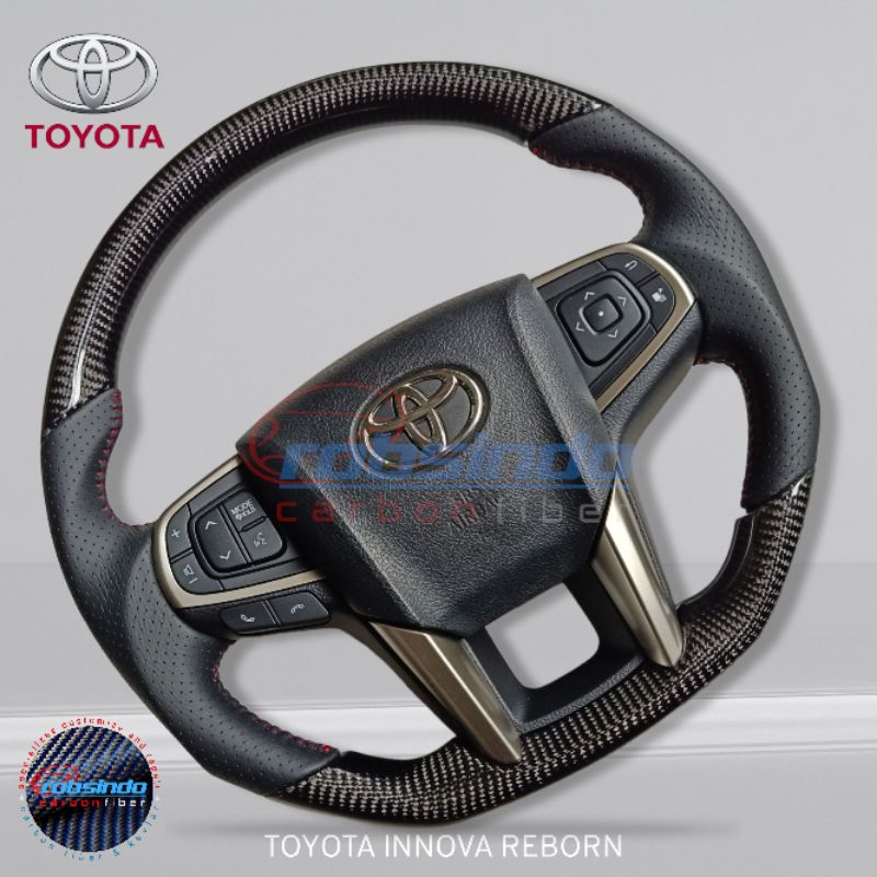 Jual stir/setir/steering wheel toyota innova reborn plus paddle shifter ...