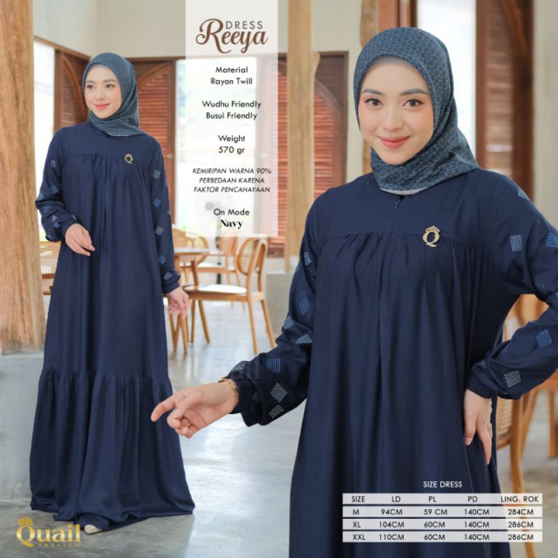 Jual Dress Reeya ori Quail | Shopee Indonesia