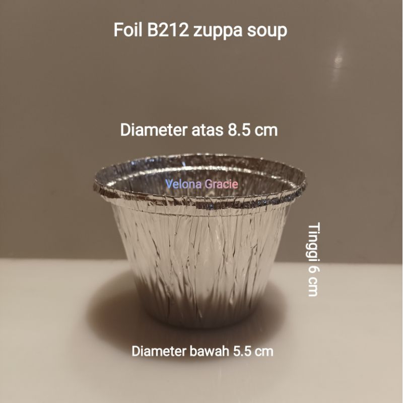 Jual Alumunium Foil B212 / Tray Loyang Zuppa Soup RX212 = 50 pcs | Shopee Indonesia