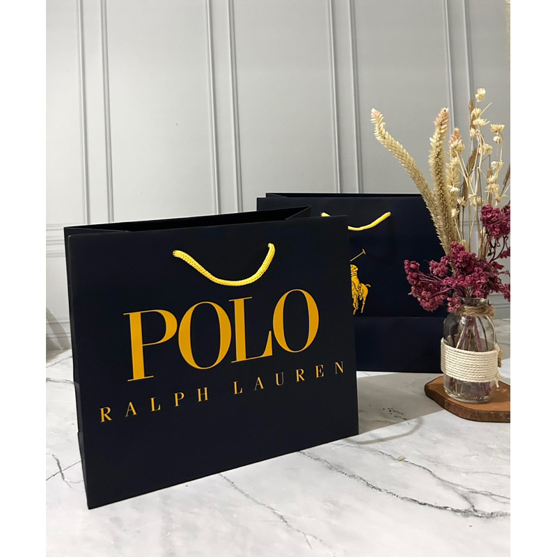 Jual Paper Bag Polo Ralph Laurent Biru Original Store Pembungkus Kado ...