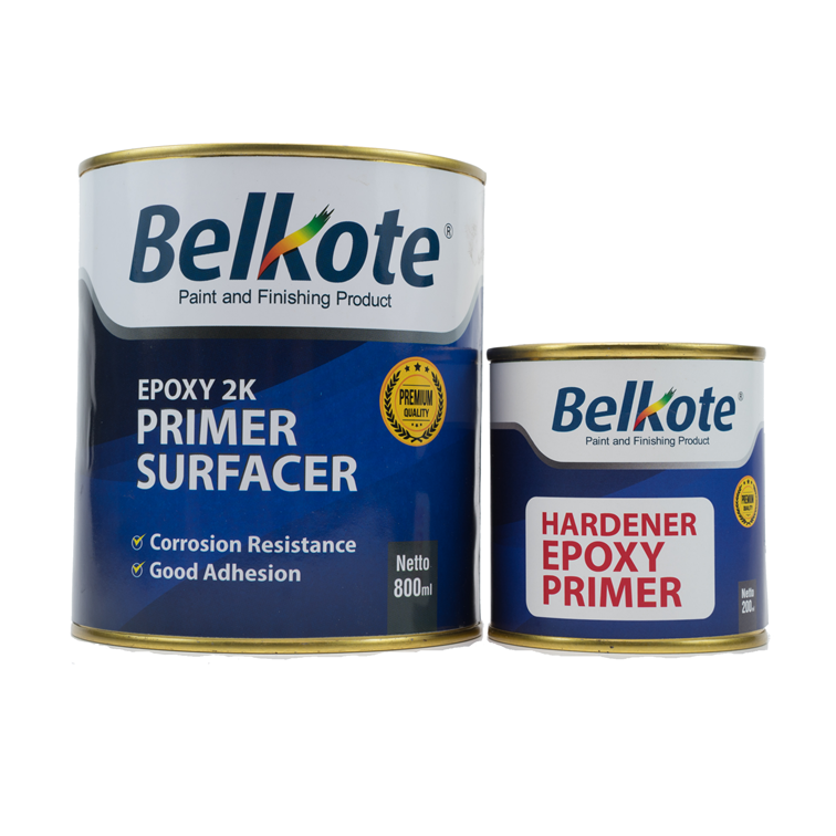 Jual Cat Dasar / Epoxy Belkote 2K Primer Surfacer (Kaleng Biru) 800 ml ...
