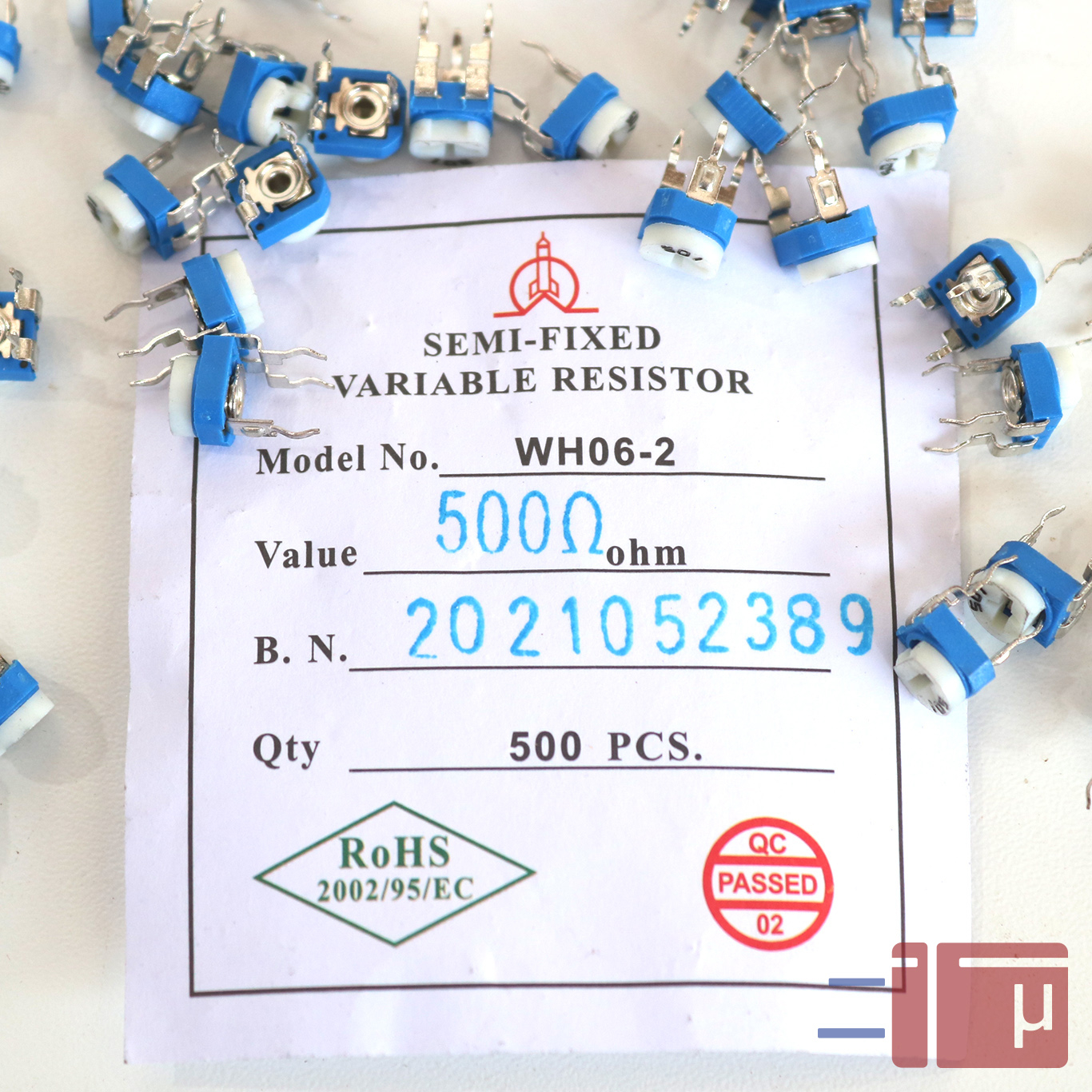 Jual x10 Trimpot VR 501 500 Ohm Variable Resistor | Shopee Indonesia