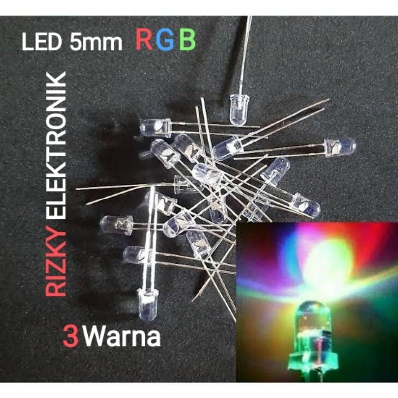 Jual Lampu Super LED 3 Warna 5mm RGB Hias Praktek Sekolah | Shopee ...